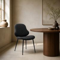 Quality Curved-back Upholstered Dining Chair BW-504 for sale