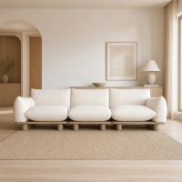 Quality Scandinavian Modular 3-Seater Boucle Sofa with Solid Wood Base SF-001 SET for sale