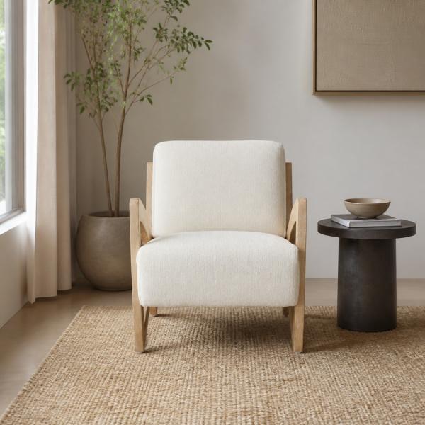 Quality Scandinavian Solid Wood Upholstered Lounge Chair  CYC-005 for sale