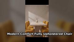 Why choose a fully upholstered dining chair instead of a traditional wood-frame design?