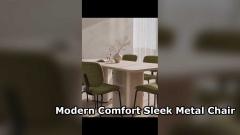 Metal or solid wood—which is better for a dining chair?