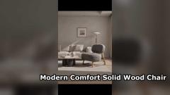 What should you look for beyond the upholstery when choosing a solid wood lounge chair?