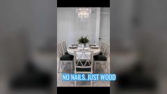 Premium Solid Wood Dining Chair with Upholstery | Strong Internal Structure