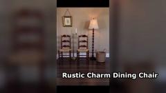 Vintage High Back Chair | Solid Wood Frame with Multiple Seat Choices