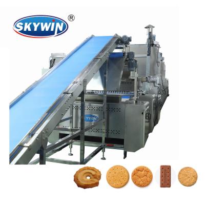 China Automatische 100kg aan 1500kg-het Gas en Elektrisch Type Oven Glucose Biscuit Machine van de Koekjesproductielijn Te koop