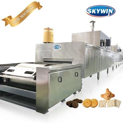 China Automatische 100kg aan 1500kg-het Gas en Elektrisch Type Oven Glucose Biscuit Machine van de Koekjesproductielijn Te koop