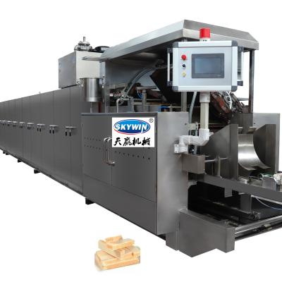 중국 식품 등급 SS304 모델 75 부드러운 웨이퍼 비스킷 생산 라인 판매용