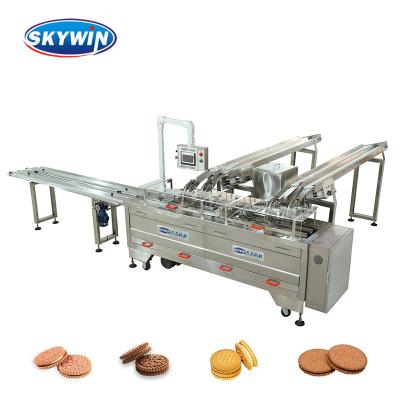 중국 아이스크림 잼 샌드위치비스킷 성형기를 충전하는 자동 비스킷 센터 판매용