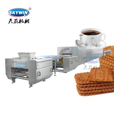 중국 Skywin 자동적인 산업 가스 오븐 굽기 장비 연약한 건빵 생산 라인 판매용