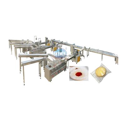Cina impacchettatrice crema del panino della macchina imballatrice del biscotto del panino in vendita