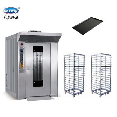 Cina Gas Oven For Bakery Commercial rotatorio commerciale elettrico diesel 8 16 32 64 vassoi in vendita