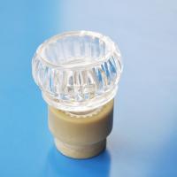 China Small Plastic Injection Molded Part Transparent PMMA Bottle Cap for sale