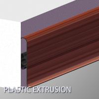 China OEM Decorative Plastic PVC Extrusion Profiles For Window for sale