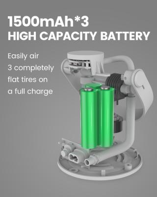 China Portable Mini Cordless Air Pump Car Air Compressor YANTU A05 Wireless 12V Tire Inflator for sale