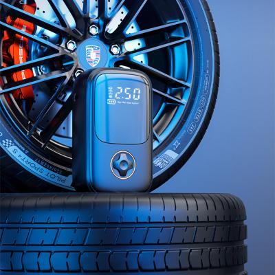 China Wireless Digital Air Pump Compressor Machine for Car Tires YANTU AM27 Mini Cordless for sale