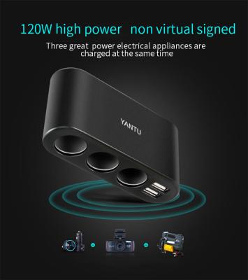 China USB Connection YANTU B08 Car Charger Adapter with On Off Switch Socket Metal Material for sale