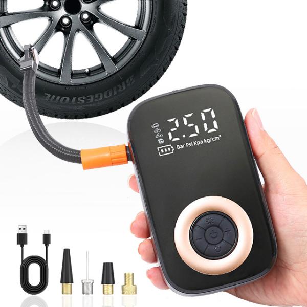 Quality YANTU AM26 Mini Cordless Portable Digital Tire Inflator for Car Tyre Air Pump Compressor for sale