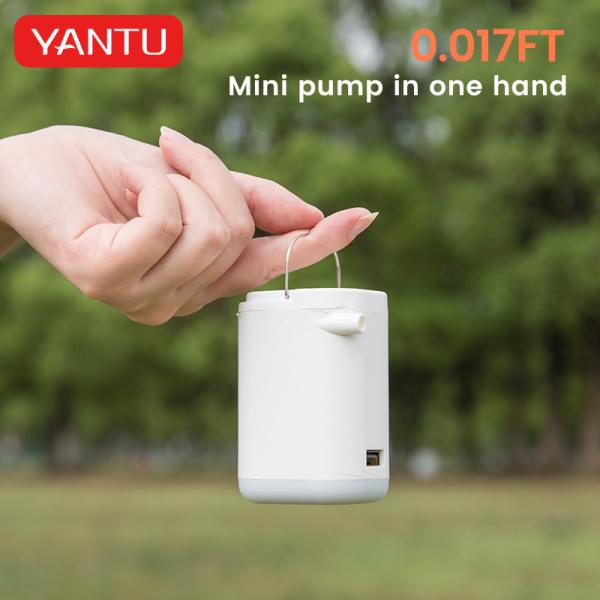 Quality Type-C Fast Charging YANTU AM23 Portable Cordless Air Compressor with Emergency for sale