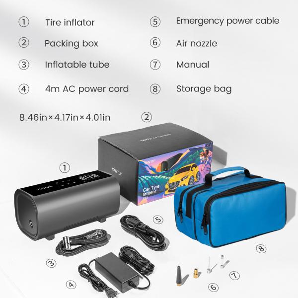 Quality Truck Tire Inflator YANTU A22 Cordless High Pressure Air Pump for Audi Car for sale