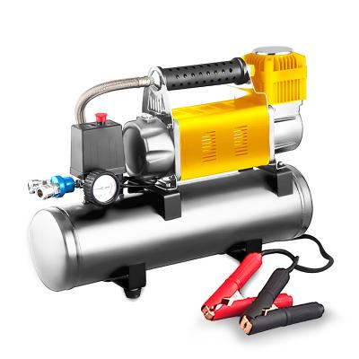 China YANTU AM48 60mm Portable Air Compressor Tyre Pump for 12V/24V Car RV Truck Tire Inflator for sale