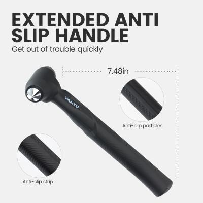 China YANTU F05 Carbon Steel Long Handle Car Safety Life Hammer Auto Emergency Escape Rescue Tool Window Breaker Seatbelt Cutter Hammer for sale