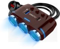 Quality MAX 120W YANTU B39-C 12v Car Charger Adapter with Dual USB QC PD and Voltage Monitoring for sale