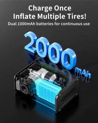 Cina Bicicletta elettrica portatile Motocicletta pompa d'aria compressore pneumatico gonfiatore YANTU K1 150psi in vendita