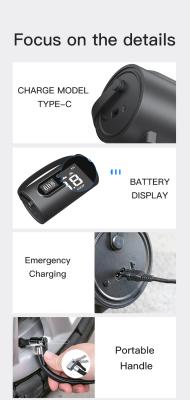 China Silent Inflatable Electric Car Pump for Audi Vehicles YANTU A26 Portable Tyre Inflator for sale
