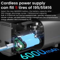 China SUV Cordless Portable Air Compressor Pump with Digital Display and Automatic Function for sale