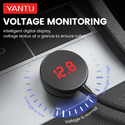 Cina Adaptatore di caricabatterie per auto 12V-24V con controllo della tensione e 3 prese per veicoli neri in vendita