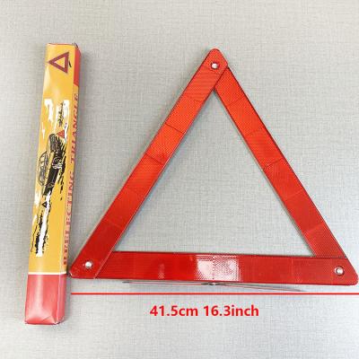 China 43*1.5cm YANTU Emergency Reflective Safety Warning Triangle for Motorcycle Truck Car for sale