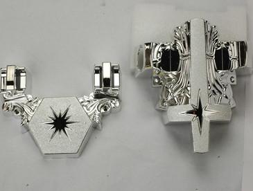 Cina Accessori decorativi di funerale della stella dell'angolo di plastica del cofanetto dell'argento 12# in vendita