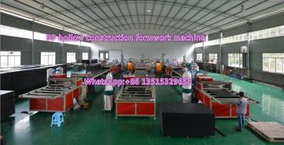 China PP hollow construction building formwork template production line for sale