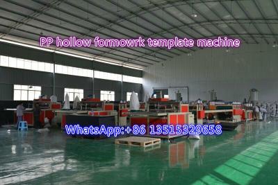 China PP hollow civil formwork template extrusion machine for sale