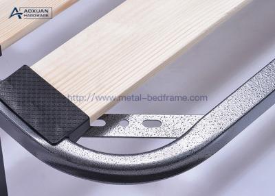 China Dubbel het Bedkader van het Platformlatje, Basis de Met latjes van het Black metalbed Te koop