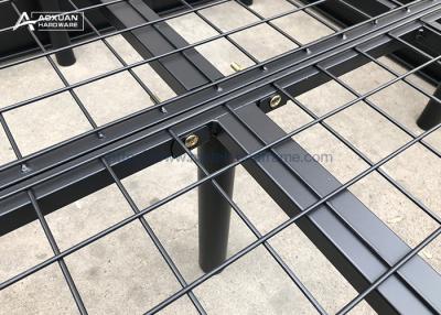 Cina Struttura montata facile nera del letto di piattaforma del metallo di re Size Thickened Hotel in vendita