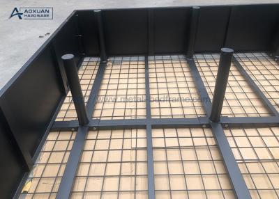 Cina Struttura montata facile nera del letto di piattaforma del metallo di re Size Thickened Hotel in vendita