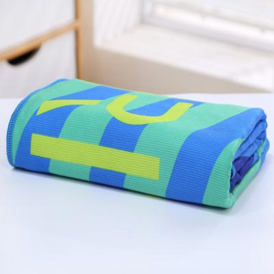 中国 マイクロファイバー テリー 布 オーダーメイド プリント ビーチ タオル 柔らかい触覚 抗菌性 販売のため