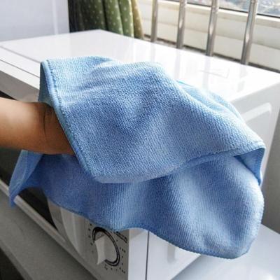 중국 재사용 가능한 마이크로 파이버 세탁 천 100% 마이크로 파이버 테크닉 평면 고체 색상 40x40cm 세탁 천 판매용