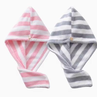 Китай Пакет из 2 микроволокнистых капсулы для сушки волос Сверхмягкие, быстросухие полотенца для морщинистых или поврежденных волос продается