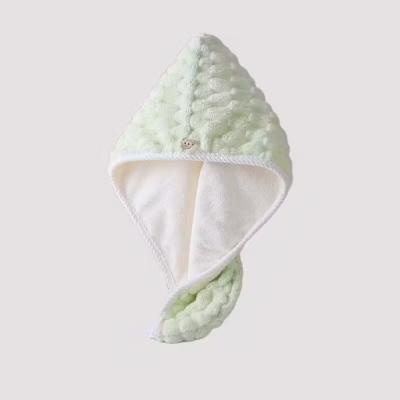 Китай Двухслойный микроволокнистый головный убор для женщин - быстросущий суперпоглощающий полотенце для волос продается