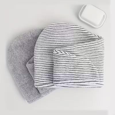 Китай Шапочка для сушки волос из бамбукового угольного волокна - Супер абсорбирующее полотенце для волос из микрофибры, предотвращающее пушистость, контролирующее запах продается