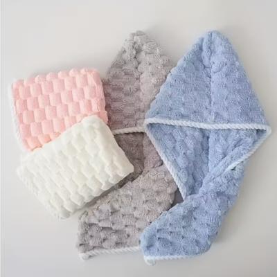 Китай Полотенце для волос из микроволокна для женщин ️ Ультрапоглощающее, цветочная текстура и повседневный комфорт продается