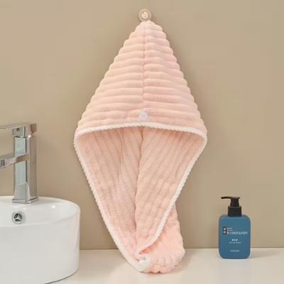 Китай Настраиваемый размер Коралловое шерсть Микроволокно Полотенце для волос уменьшает замерзание продается