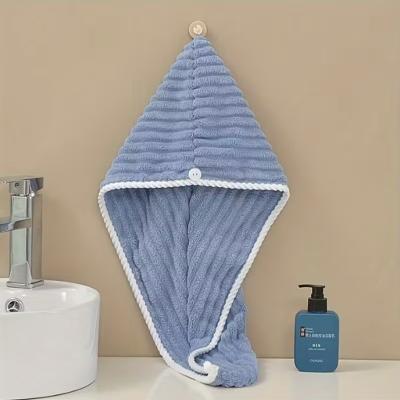 Китай Настраиваемый размер Коралловое шерсть Микроволокно Полотенце крышка с высокой абсорбцией для быстрого ухода за сухими волосами продается