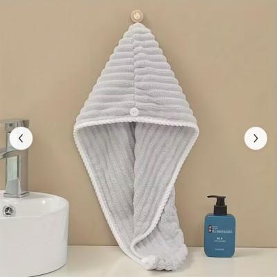 Китай Микрофибровое полотенце для волос из кораллового флиса с милым рисунком в виде конфетного батончика предотвращает пушистость и секущиеся кончики продается