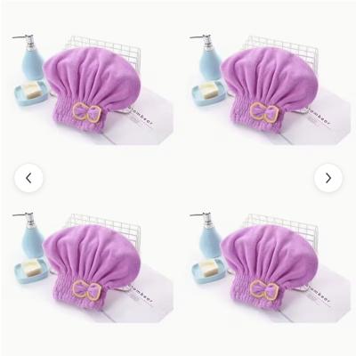 Китай Шапочка для сушки волос из кораллового флиса настраиваемого размера с надежным эластичным краем - Супер абсорбирующее мягкое быстросохнущее полотенце из микрофибры продается