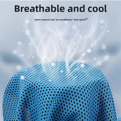 Китай Охлаждающее полотенце из микрофибры с освежающим дизайном, изготовленным по номеру Pantone и усиленной строчкой для прочности продается