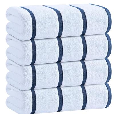 Китай Премиальное роскошное пляжное полотенце с технологией окрашивания пряжи и плотностью от 300 до 540 г/м² для отдыха на морском побережье продается