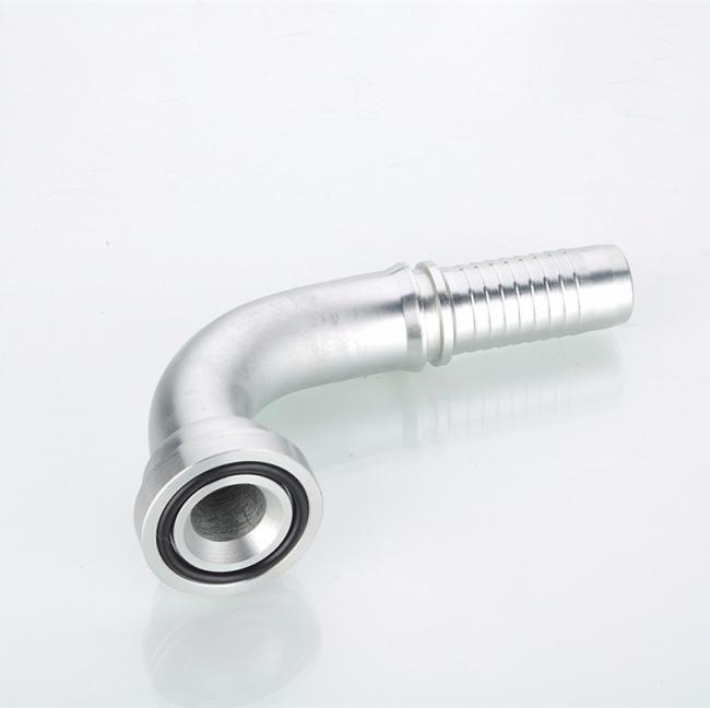 Factory Sales 90 Degree SAE Flange 3000 Psi Hydraulic Hose Fitting 87391